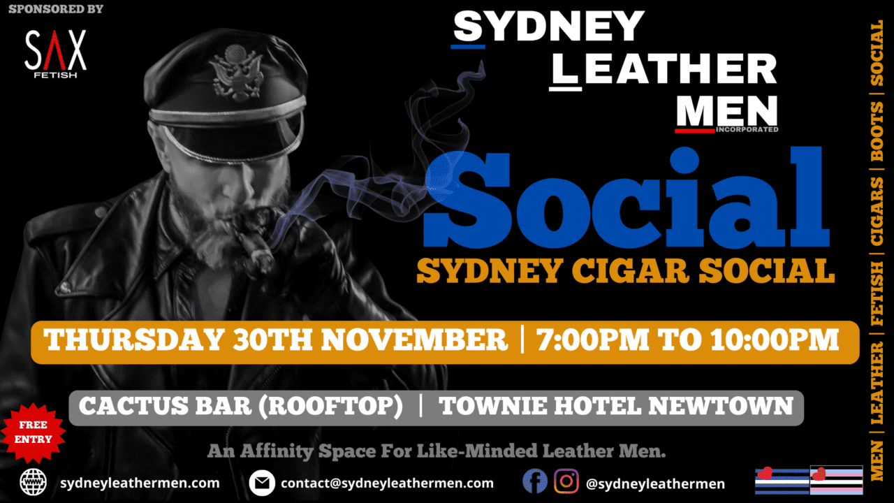 SLM Presents - Sydney Cigar Social - Sydney Leather Men Inc. (SLM)